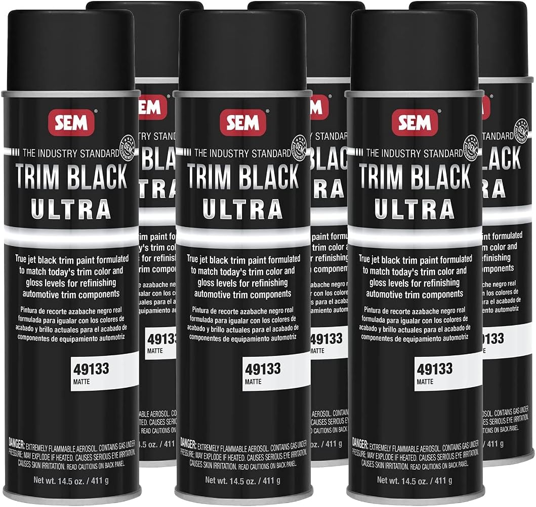 Amazon.com: SEM 49153 Trim Black Ultra, Black Spray Paint with Gloss ...