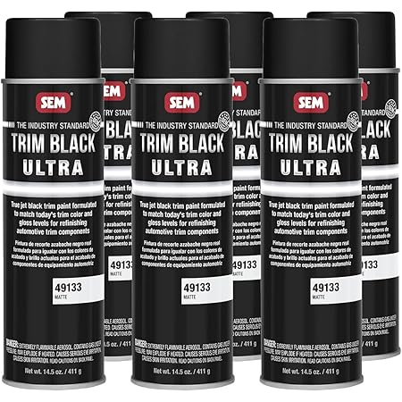 Amazon.com: SEM 49153 Trim Black Ultra, Black Spray Paint with Gloss ...