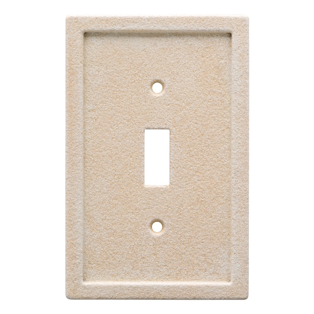 Tumbled Stone Light Switches Single Toggle Gray Light Switch Cover