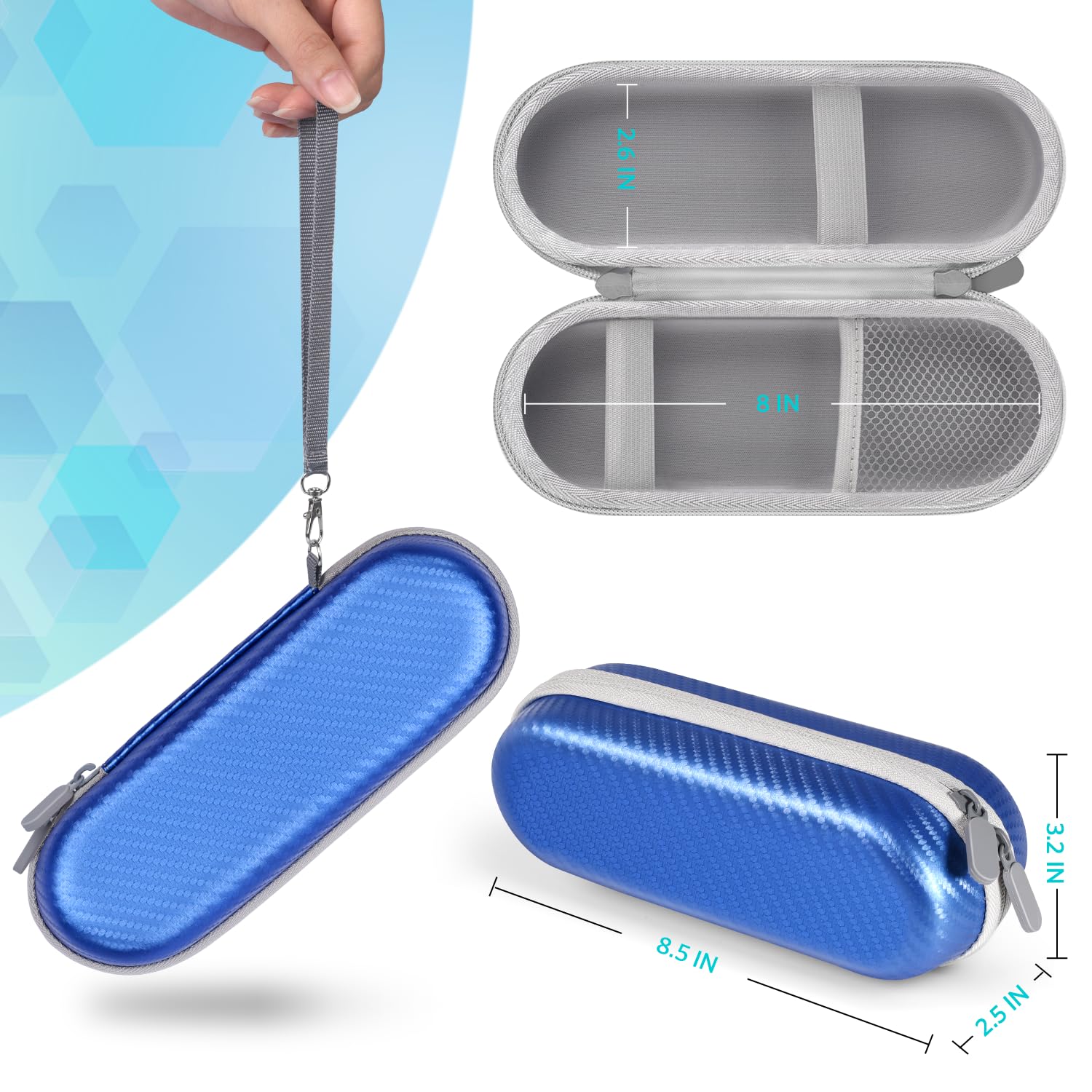 Snapklik.com : Electric Toothbrush Travel Case, Hard Storage Bag