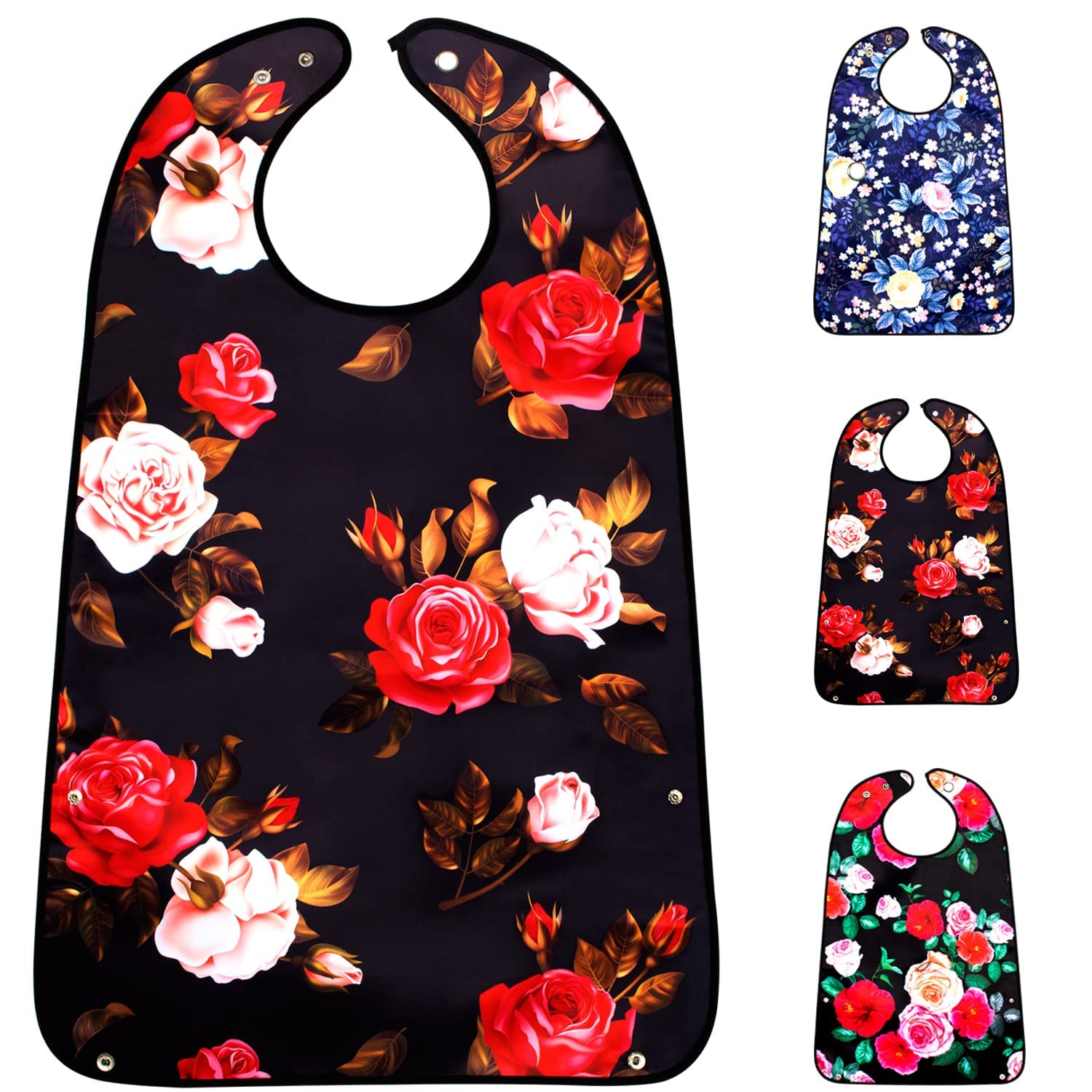 Snapklik.com : TaoTazon Adult Bibs,3 Packs Adult Bibs For Women Eating