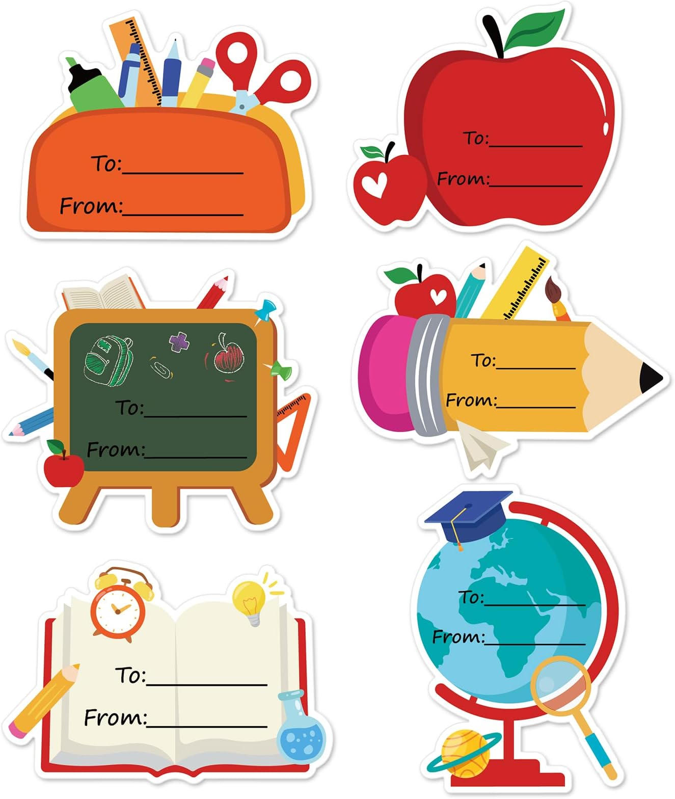 Amazon.com : 180pcs Thank You Teacher Labels 2 inch Teachers Day ...