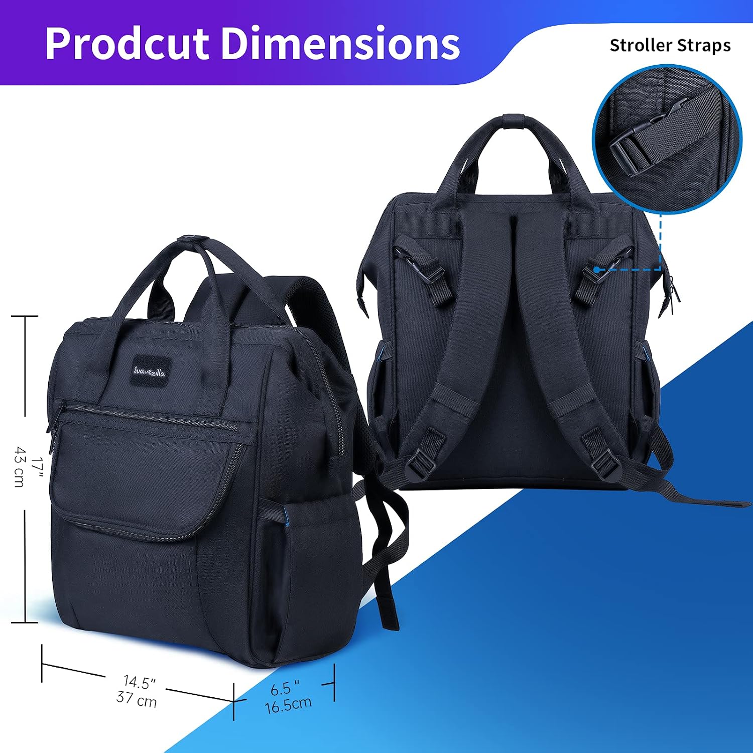 Nappy Changing Back Pack Baby Changing Bag with Changing Mat Changing ...