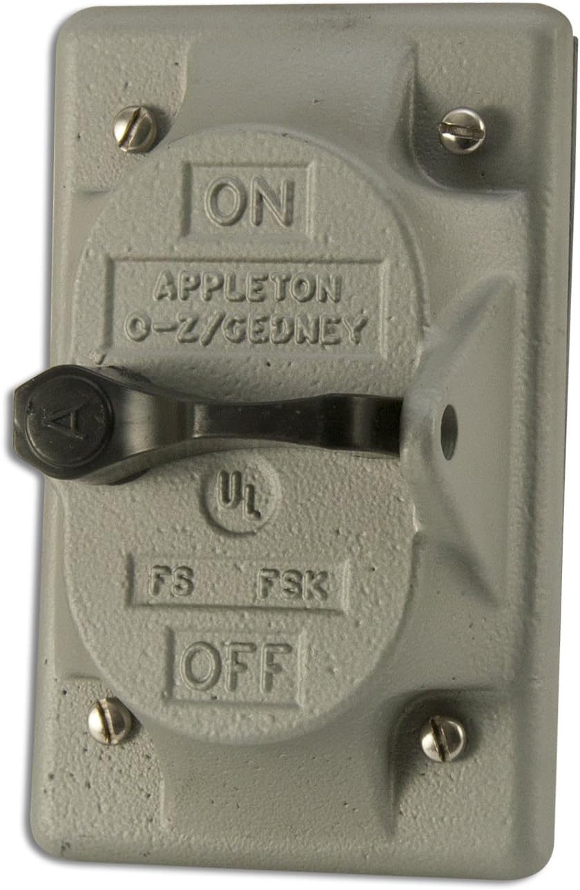 Amazon.com: Appleton FSK-1VS-A Switch Cover, 1-Gang, Aluminum : Automotive