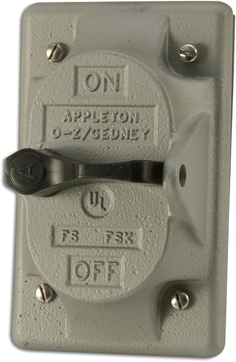 Amazon.com: Appleton FSK-1VS-A Switch Cover, 1-Gang, Aluminum : Automotive