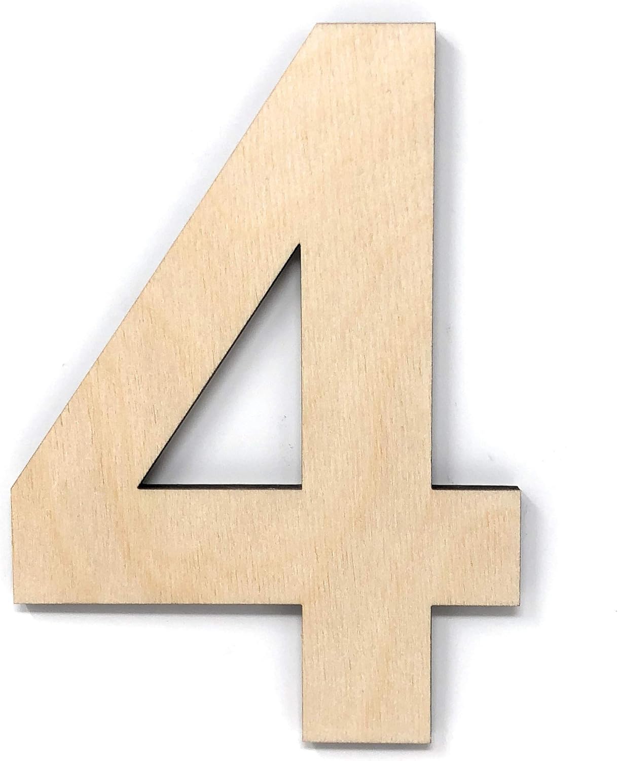 Amazon.com: Gocutouts 12" Wooden Number 4 Premium 1/4" Baltic Birch DIY ...