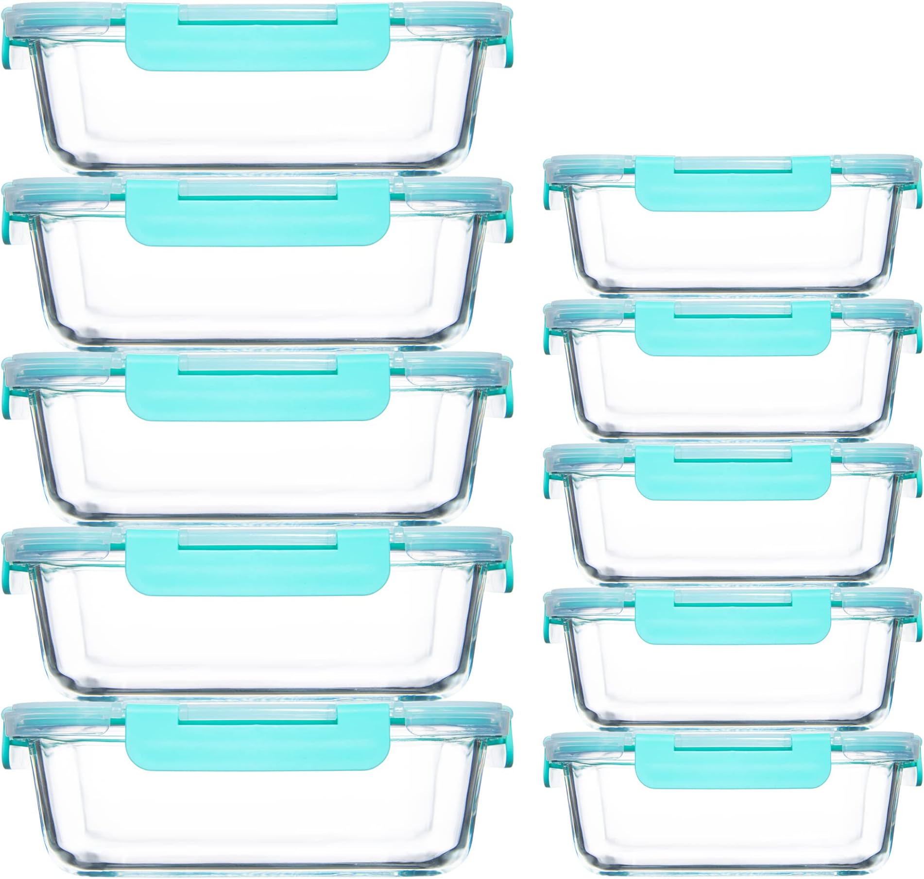 Amazon.com: Fusion Gourmet Versatile Glass Food Storage Bundle: 6 Round ...