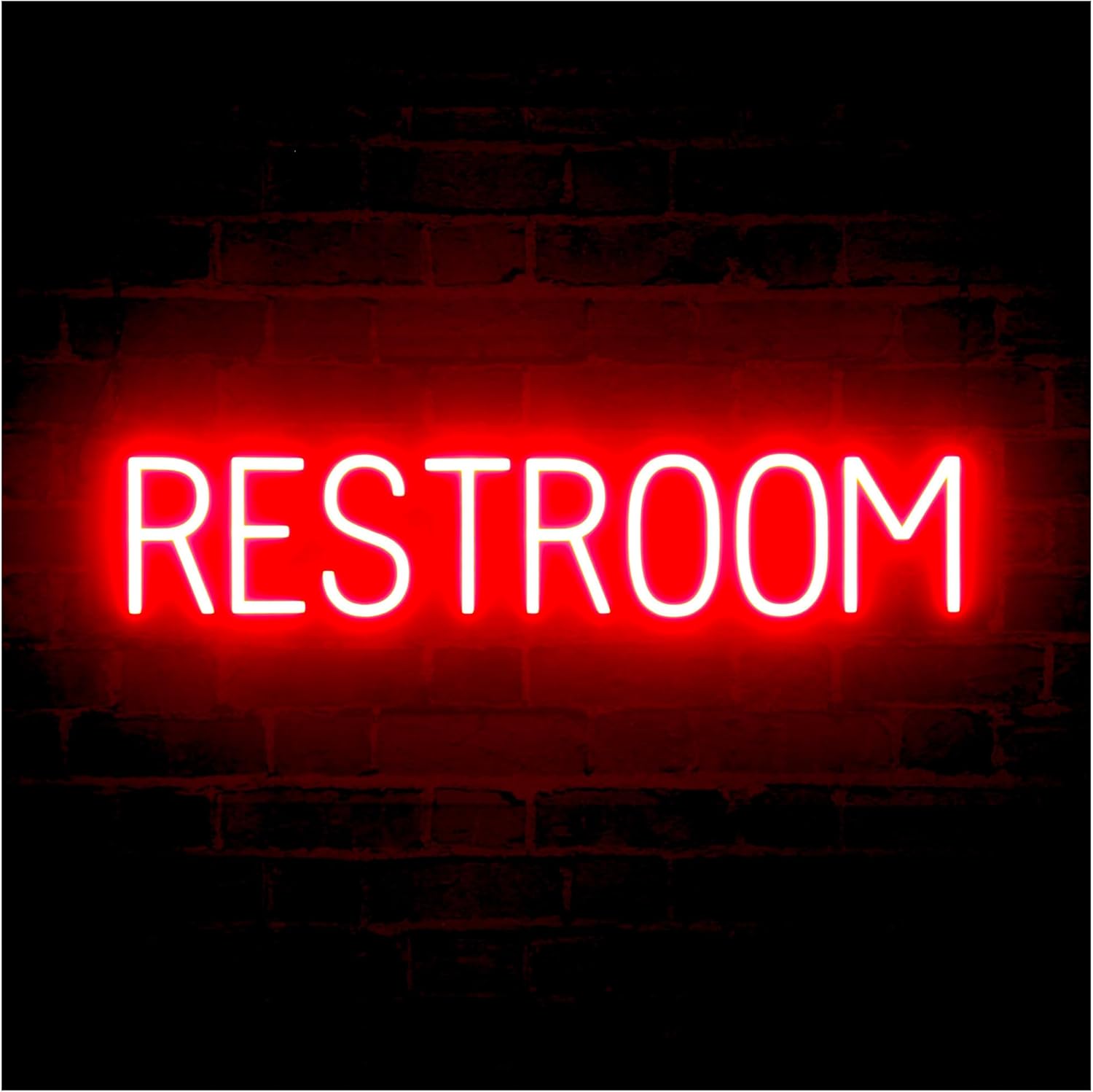 SpellBrite LED RESTROOM Signs for Business with Dimmer | Restroom LED ...