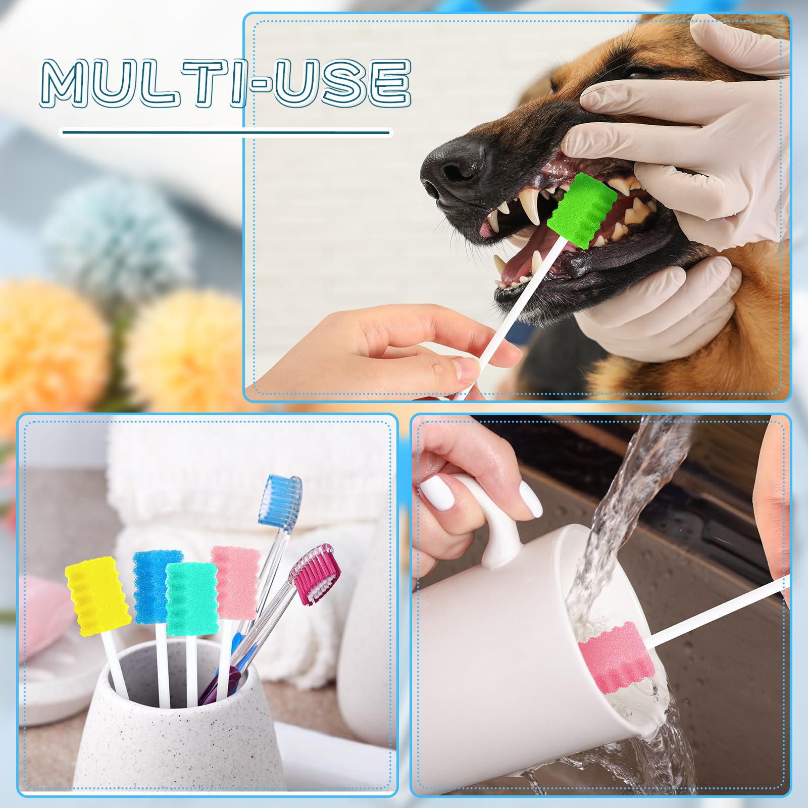 Snapklik.com : Mumufy 500 Pcs Disposable Oral Swabs For Toothbrush Oral ...