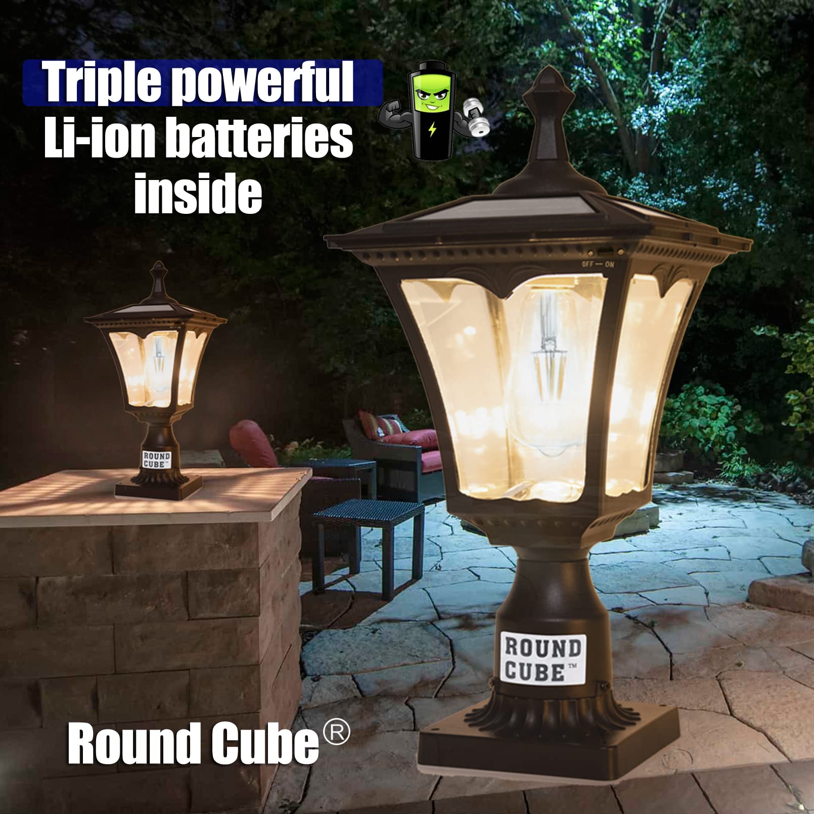 Battery Solar Powered Post Light How To Replace An Existing Gas Or