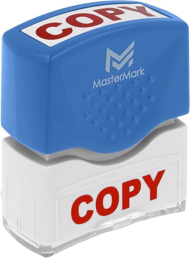 Amazon.com : Copy Stamp – MasterMark Premium Pre-Inked Office Stamp ...