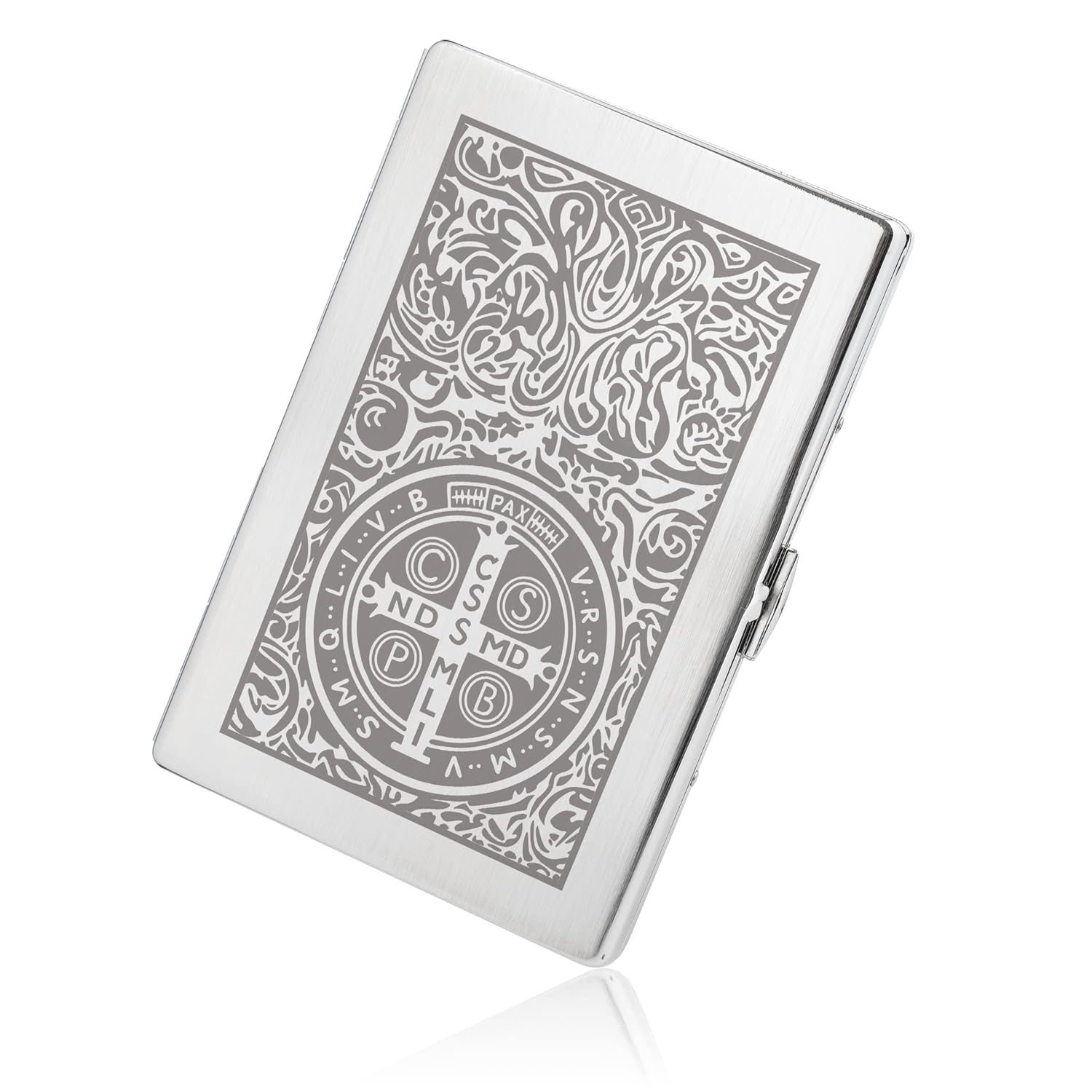 Amazon.com: Ultra-Thin Stainless Steel Laser Engraved Pattern Cigarette ...