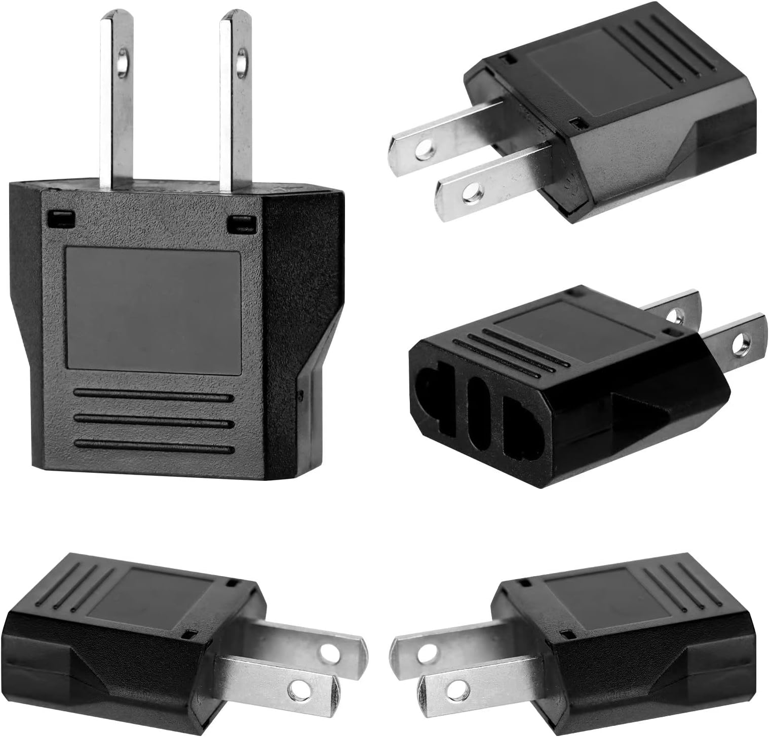 Clomnpe 4 pièces Adaptateur de Voyage,Adaptateur Prise USA,Adaptateur ...
