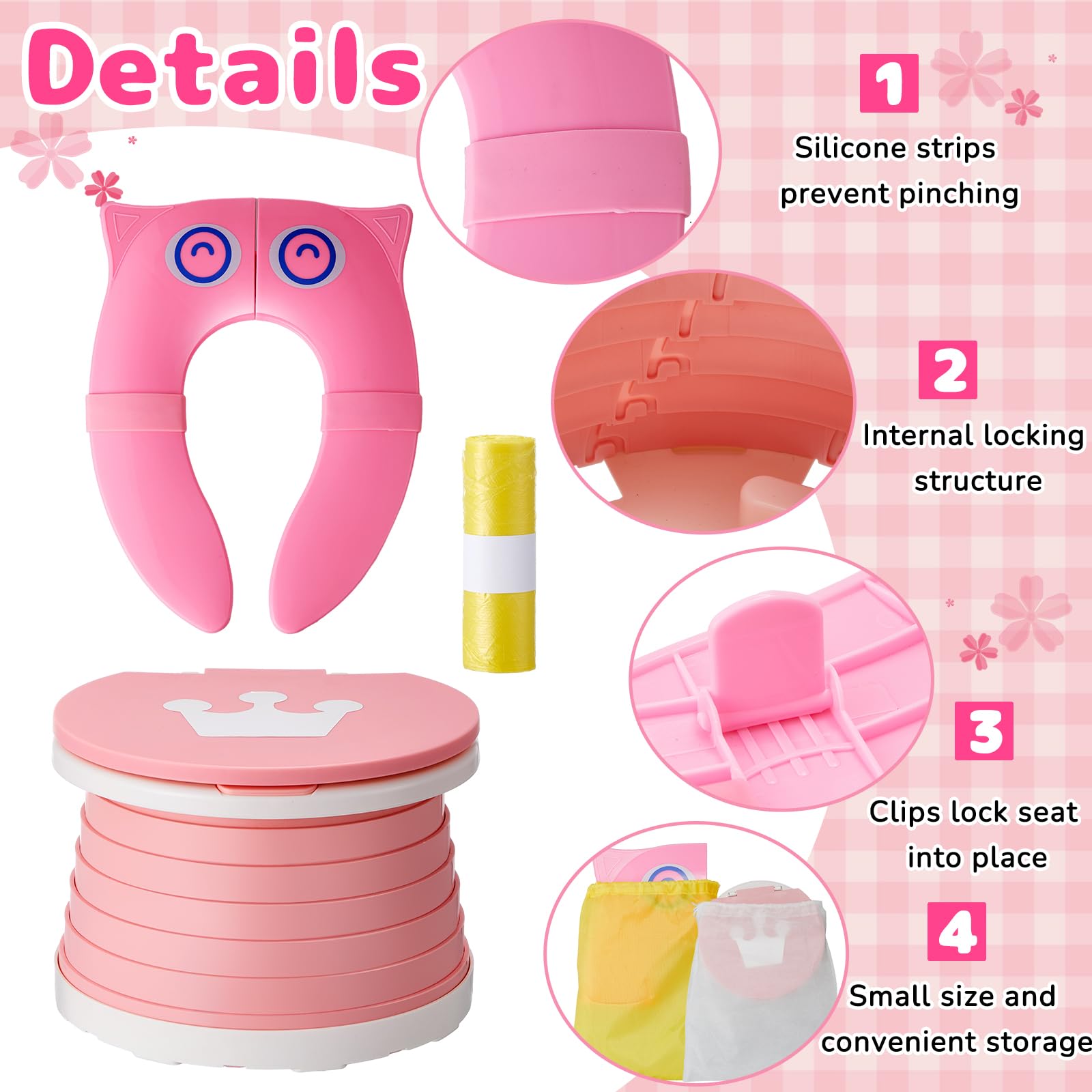 Snapklik.com : Retisee Portable Potty Foldable Potty Seat For Toddler ...