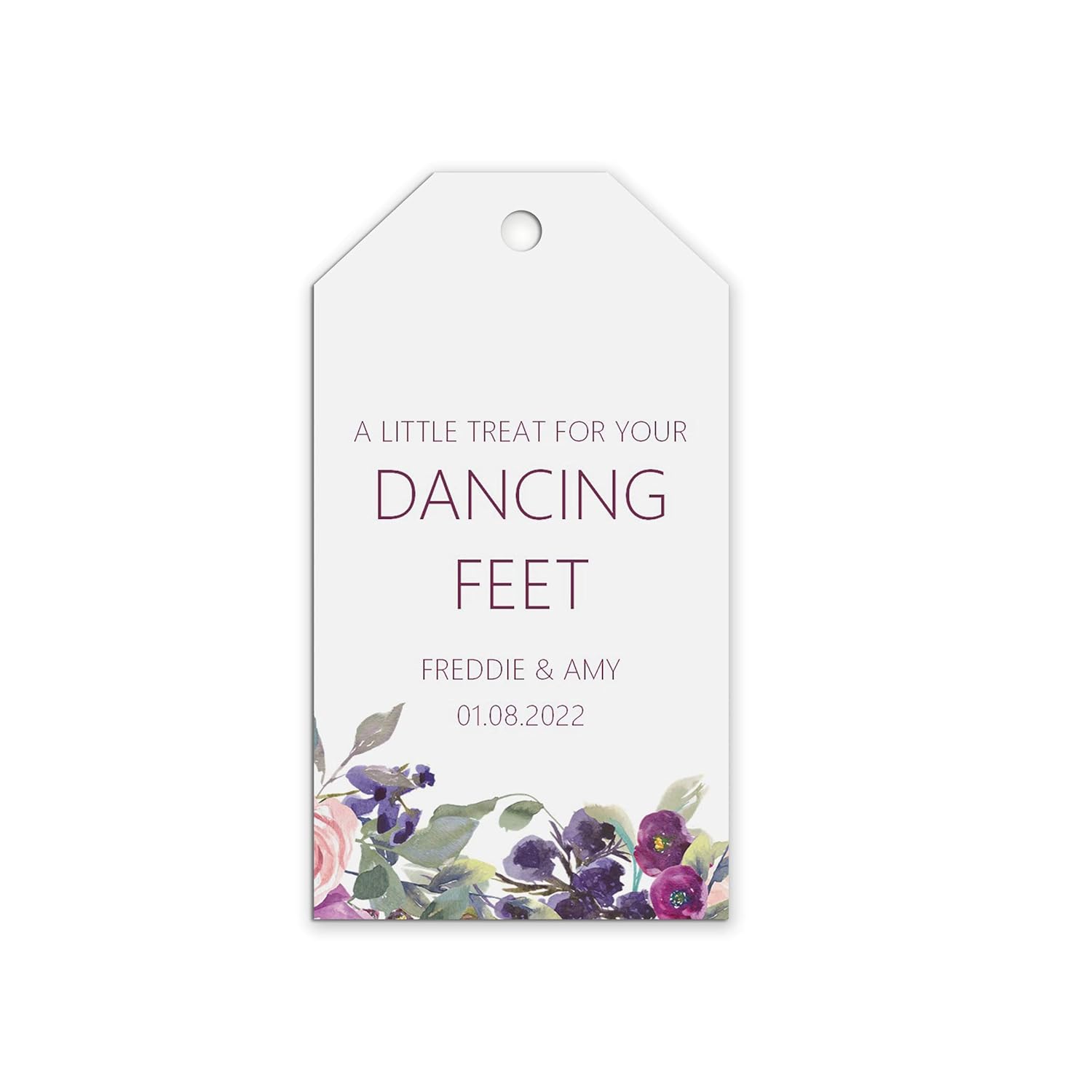 PMPrinted Dancing Feet Gift Tags Personalised Purple Floral Perfect pmprinted-dancing-feet-gift-tags-personalised-purple-floral-perfect