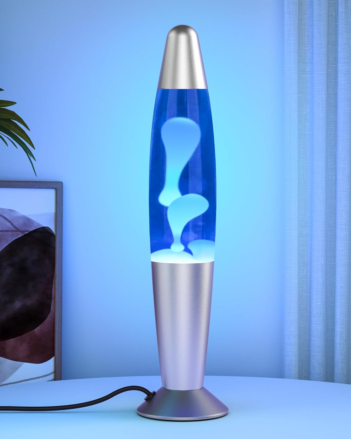 Eadaiylon Blue LED Motion Lamp for Adults and Kids, Liquid Motion Lamps ...