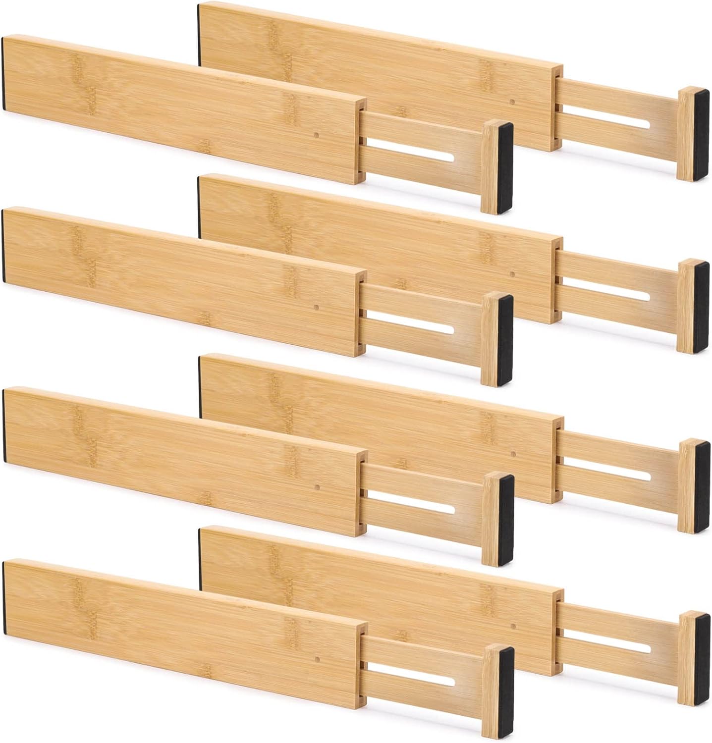 Amazon.com: acDesign 8 Pack Bamboo Separators, Expandable Drawer ...