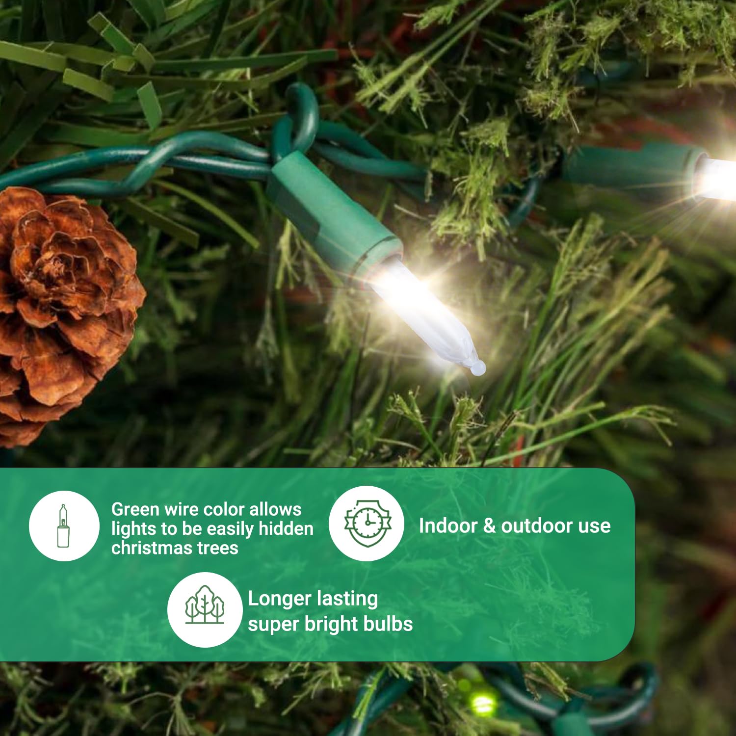 Random Christmas Tree Twinkling Lights Indoor & Outdoor Christmas