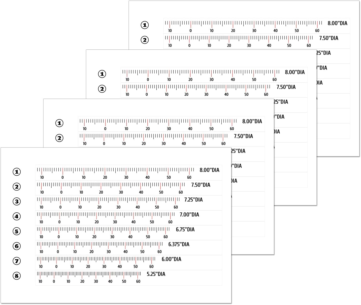 Amazon.com: 4pcs Harmonic Balancer Timing Tape for Engines, 5.25" to 8. ...
