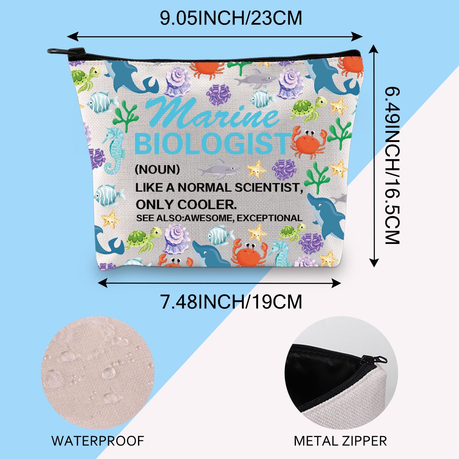 Snapklik.com : Gzrlyf Marine Biologist Makeup Bag Future Marine ...