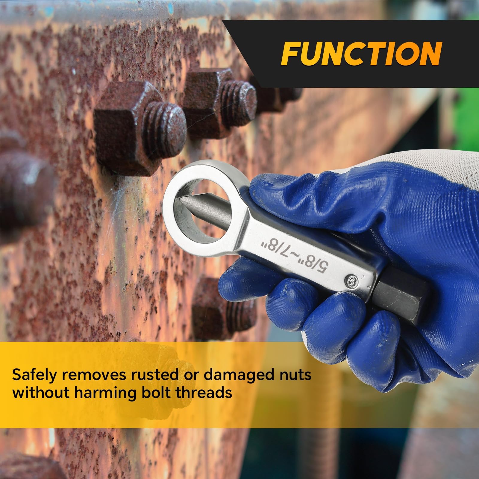 Snapklik.com : Weyleity 4 Pack Metal Nut Splitter Set Heavy Duty Nut ...