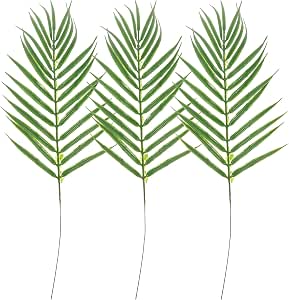 Amazon.com: LOGOFUN 3pcs Artificial Leaf Simulation Green Leaves Picks ...