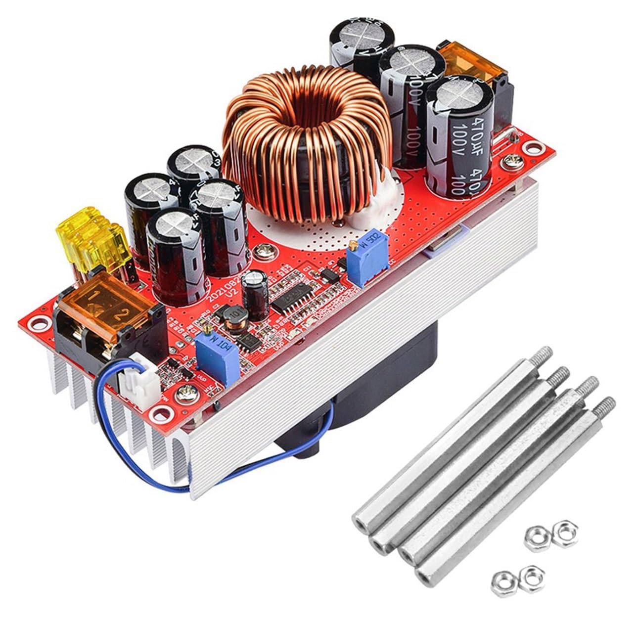 Amazon.com: 1800W Boost Converter 40A DC-DC Converter Boost Car Step-up ...