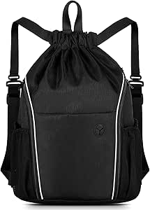 Amazon.com | Atarni Drawstring Gym Backpack String Bag - Water ...