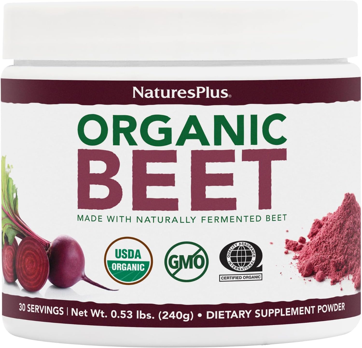 Amazon.com: NaturesPlus Organic Beet Powder - 0.53 lbs - Naturally ...