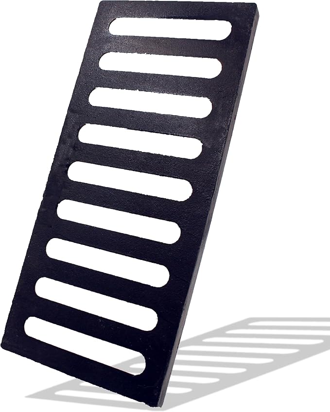 DuuMuut Cast Iron Drain Grate, 17x8 Outdoor Drain Cover, Sewer Grate B ...