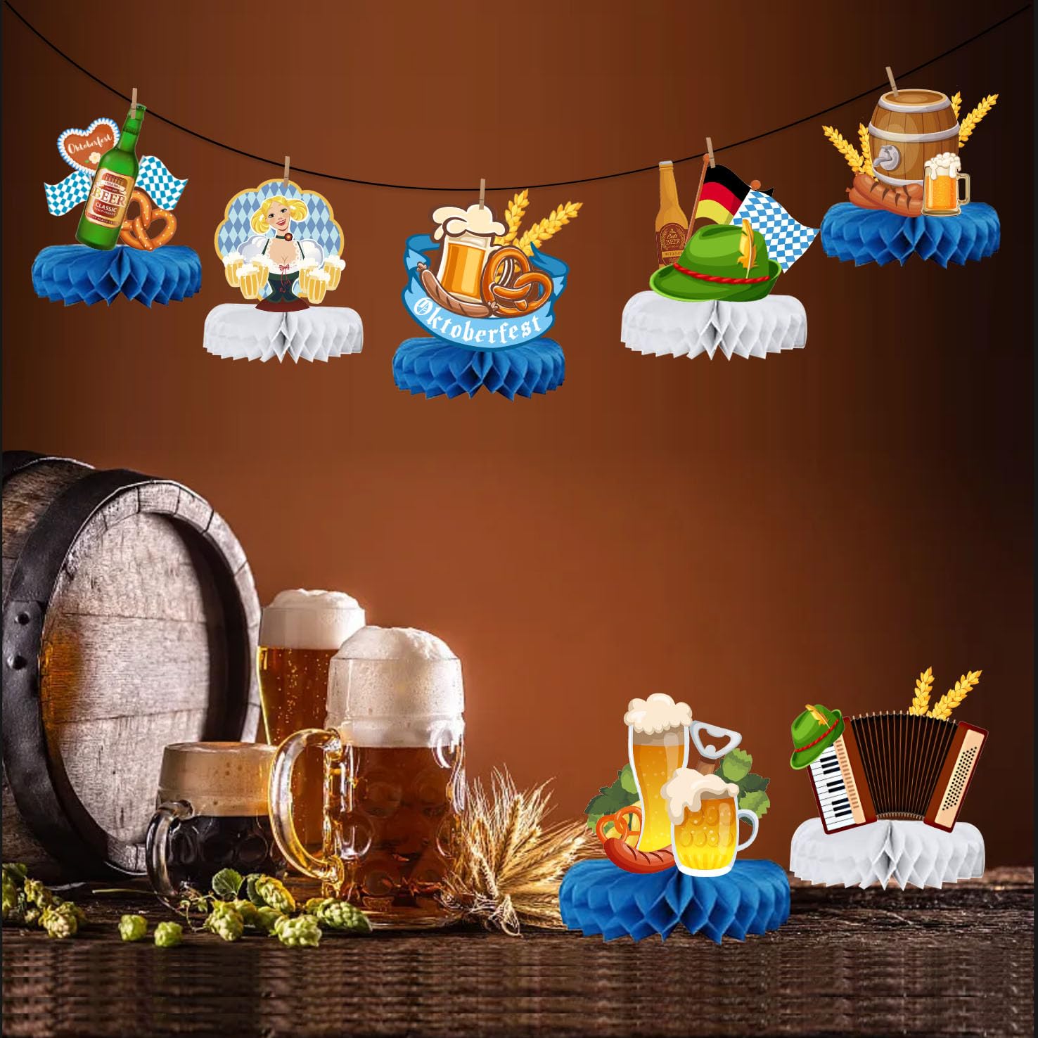 Oktoberfest Table Decorations Centerpieces