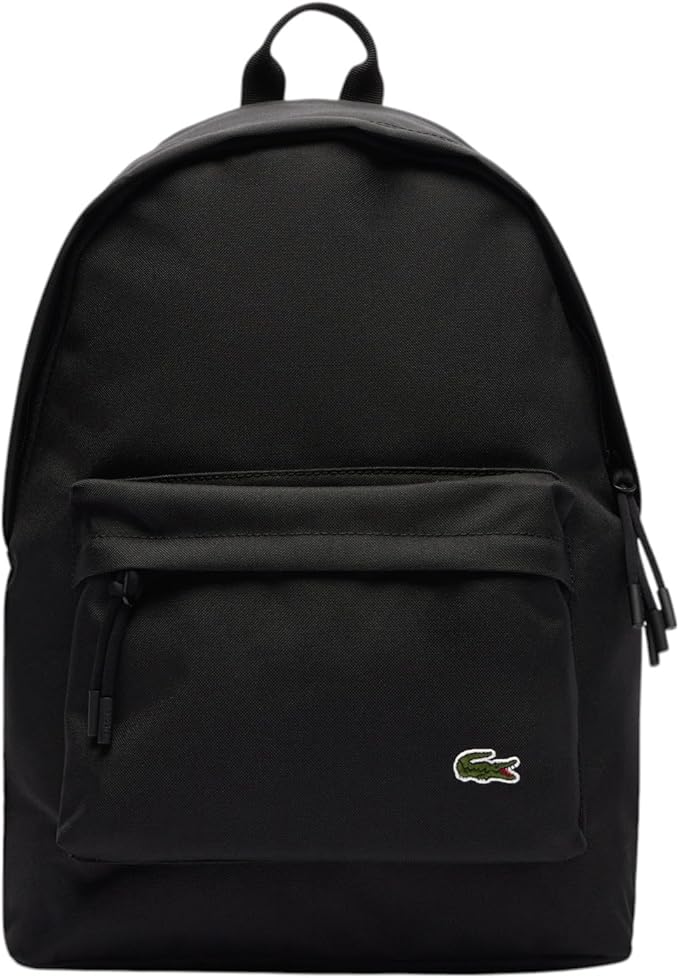 Amazon.com | Lacoste Unisex Neocroc Backpack, Black, One Size | Casual ...