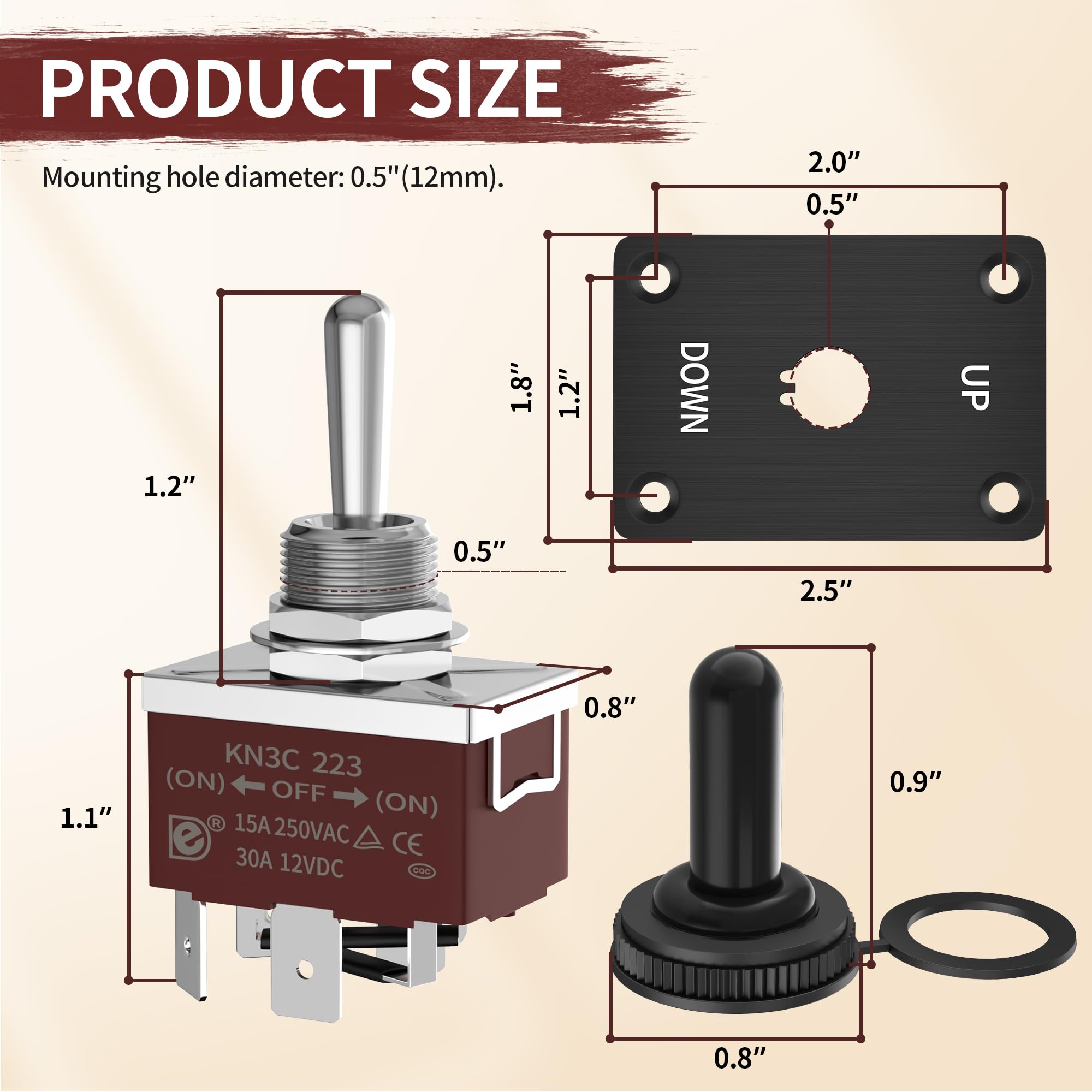 Snapklik.com : RVMARINEPAT Momentary Reverse Polarity Switch 12V DC ...