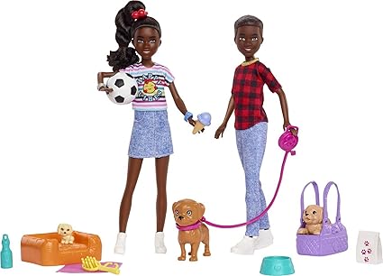 Amazon.com: Barbie It Takes Two Doll & Accessories, Twins Playset with ...