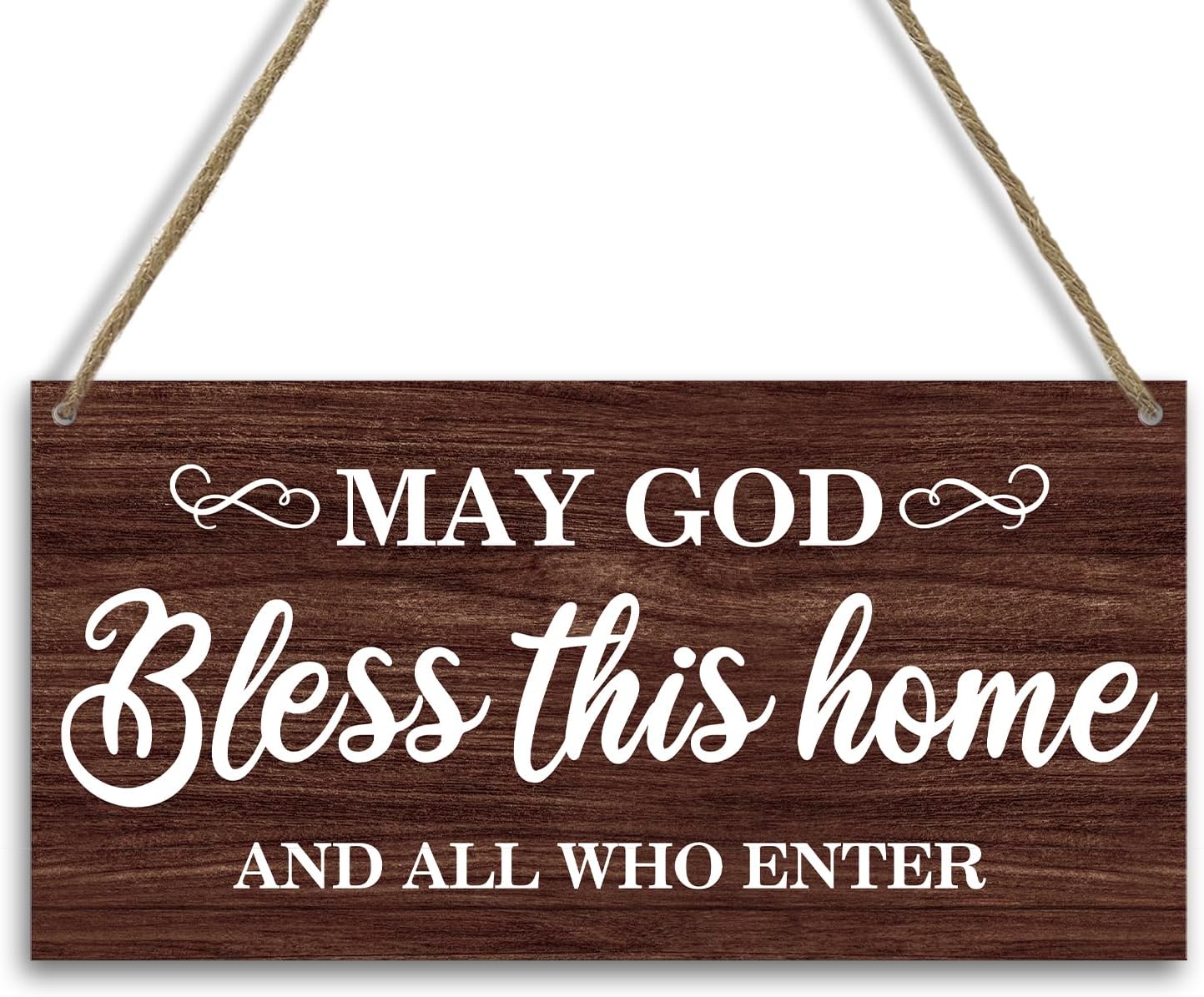 Amazon.com: Christian Wall Decor Wood Hanging Sign Plaque, Christian ...