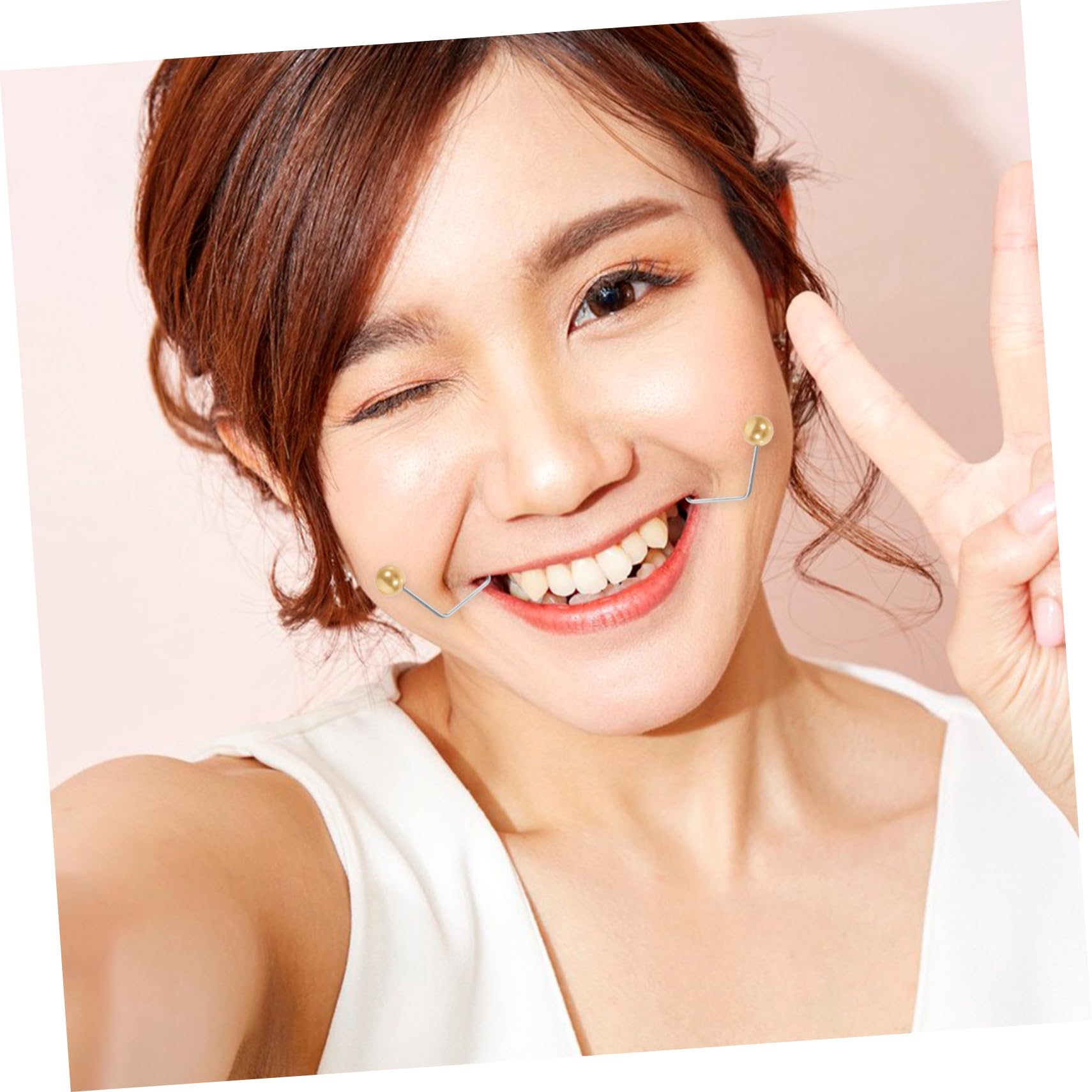 Gogogmee 2pcs Dimple Trainer Facial Exerciser Metal Dimple Maker Face ...