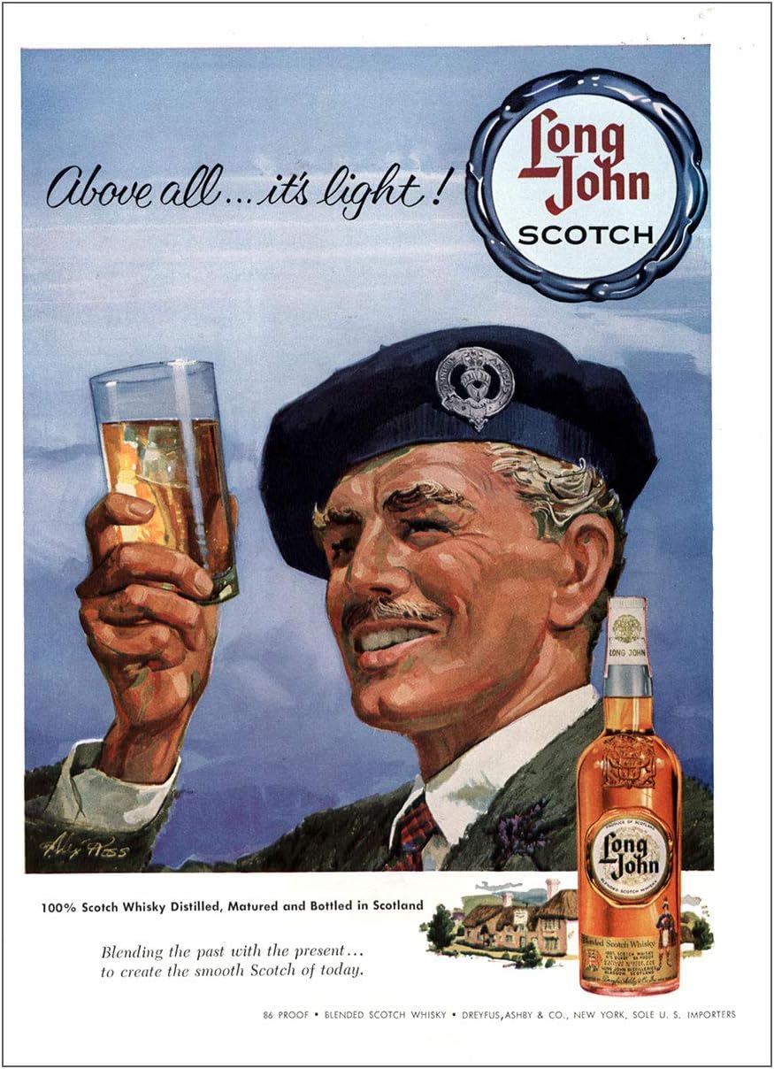 Amazon.com: RelicPaper 1960 Long John Scotch: Above All Its Light, Long ...