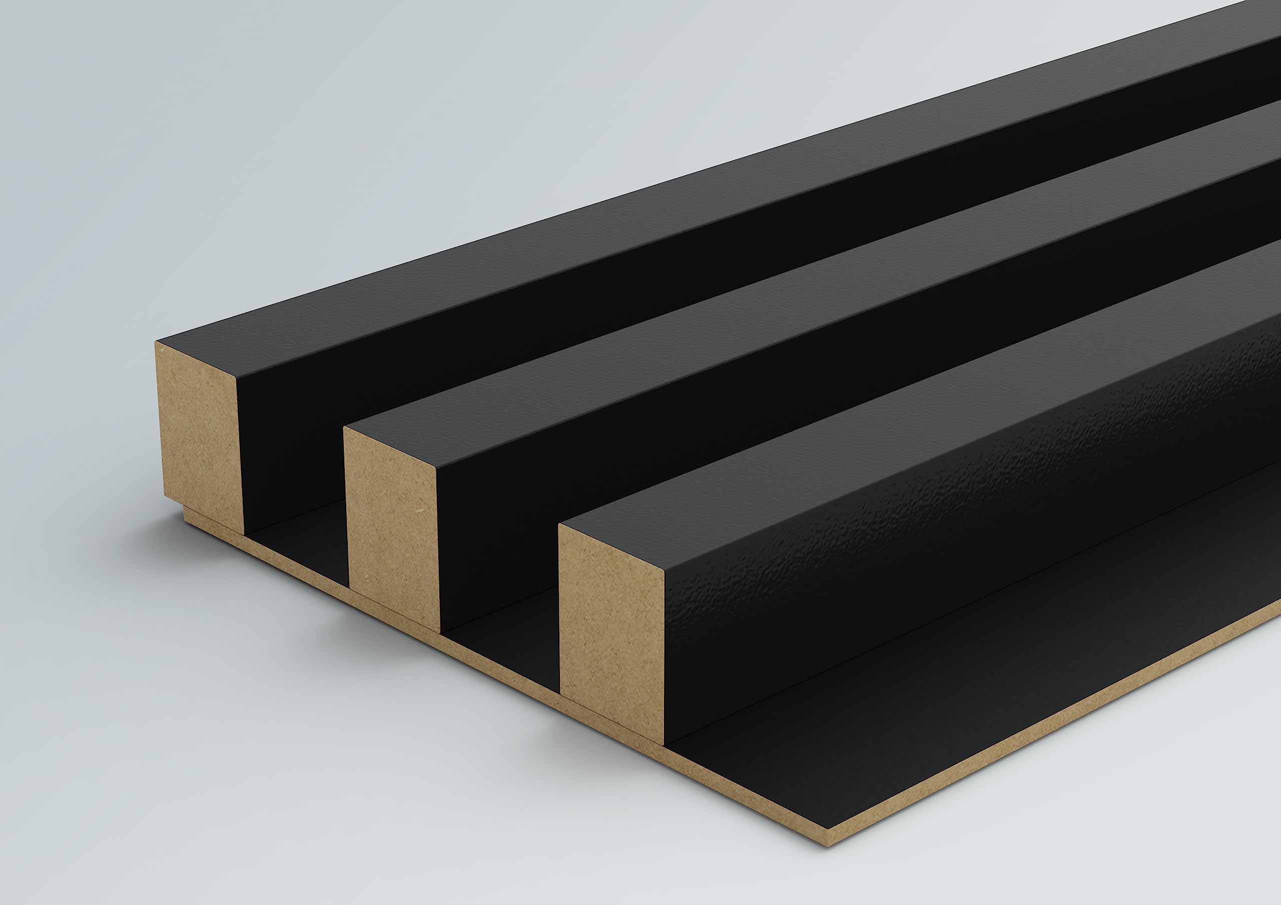 Furneo Wall Slats Decorative Wooden Panels Oak Black Grey White Lamele ...