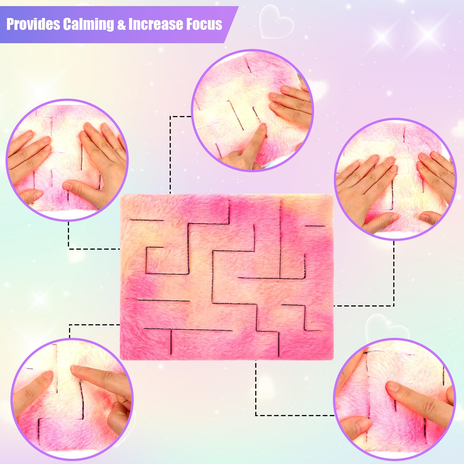 Snapklik.com : Frienda 2 Pack Marble Maze Mat Fidget Tactile Sensory ...