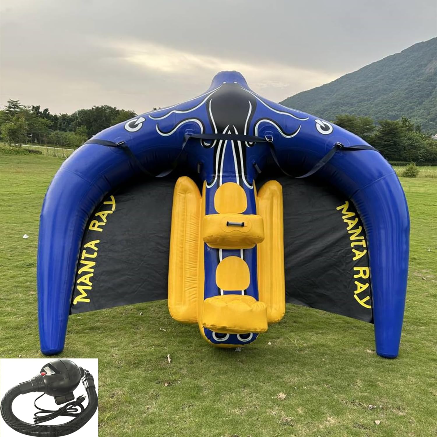 Amazon.com : Towable Inflatable Flying Manta ray Water Sport Tube for ...