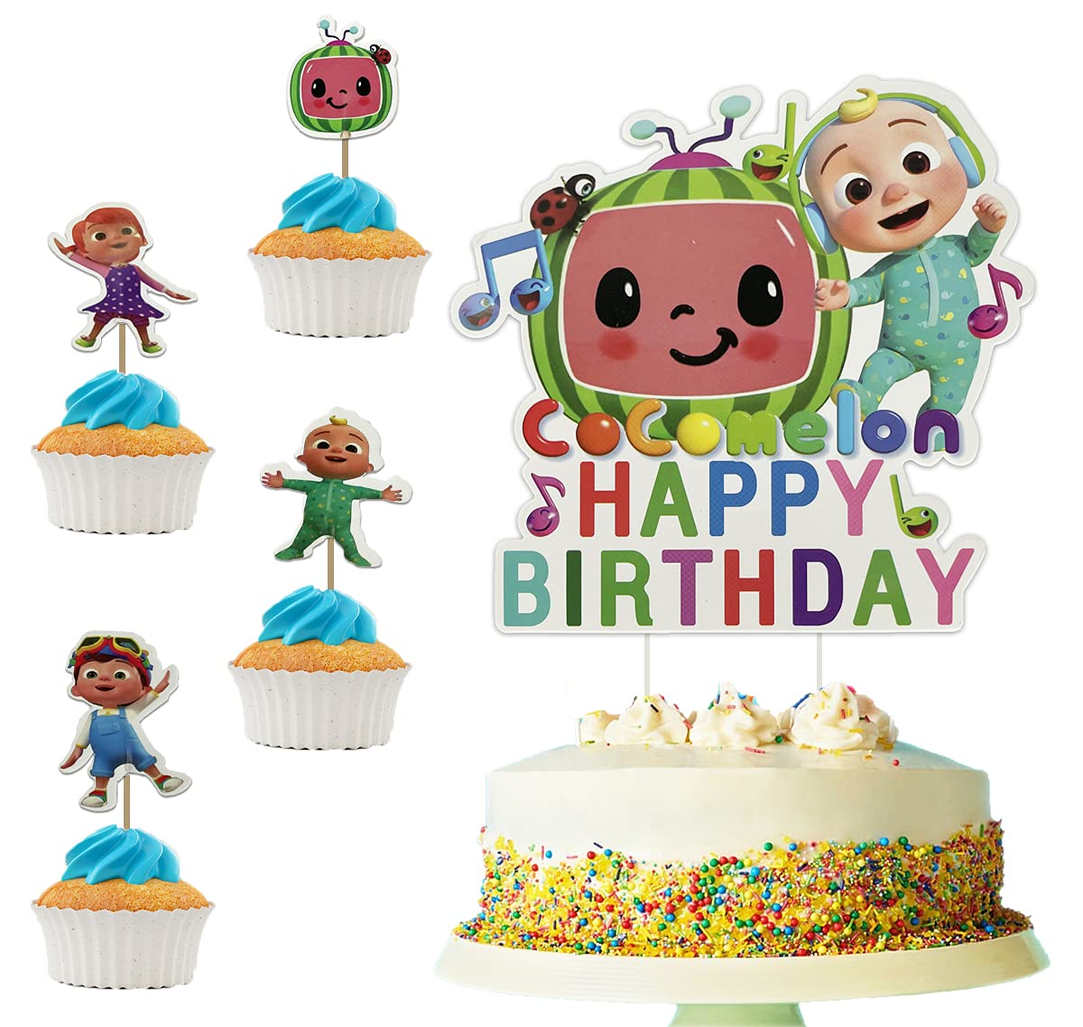 Cocomelon Cake Topper,Cocomelon Cake Decoration,Cocomelon Birthday ...