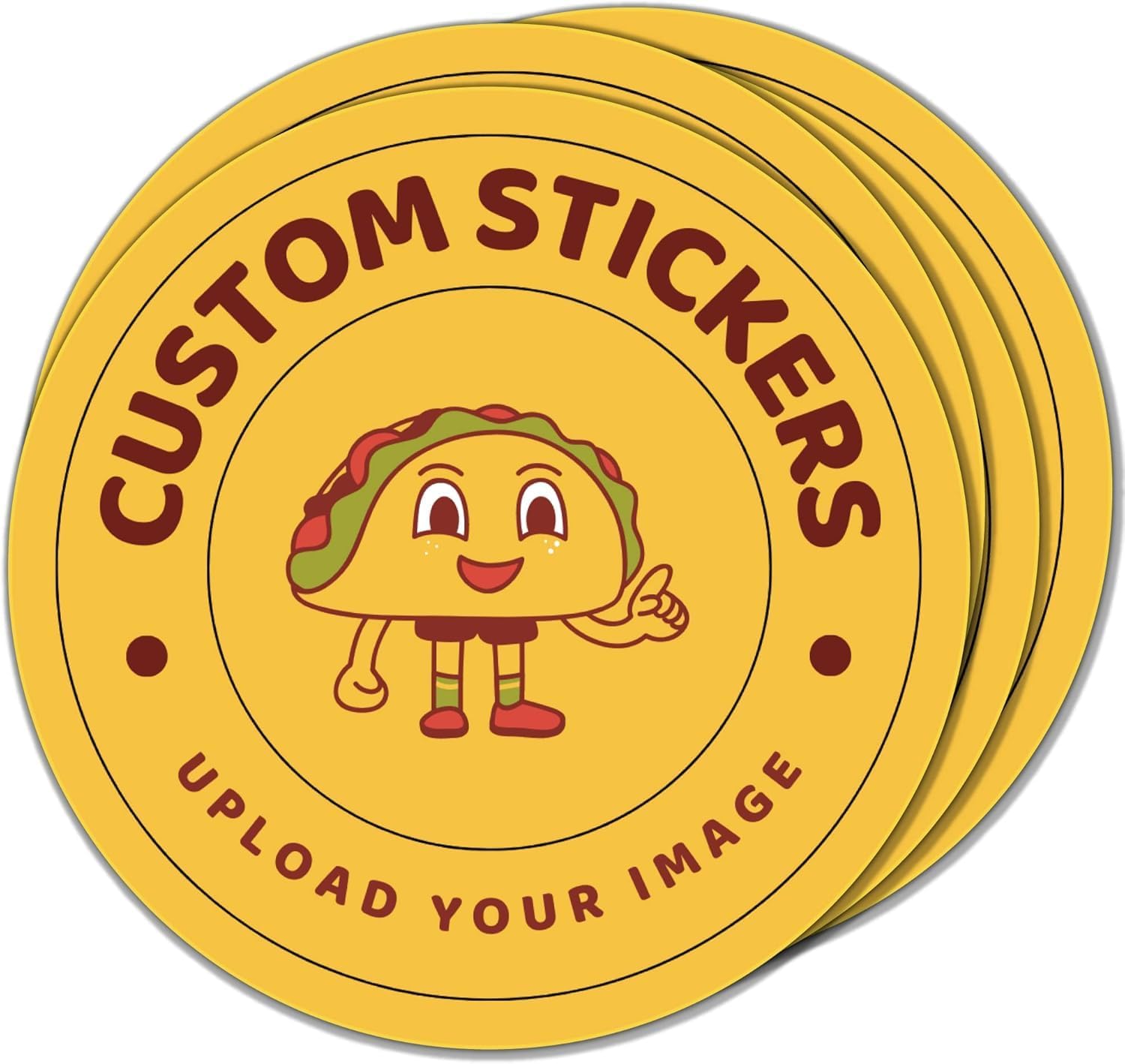 Amazon.com: Custom Stickers | Upload Your Logo | Waterproof Labels | 1 ...