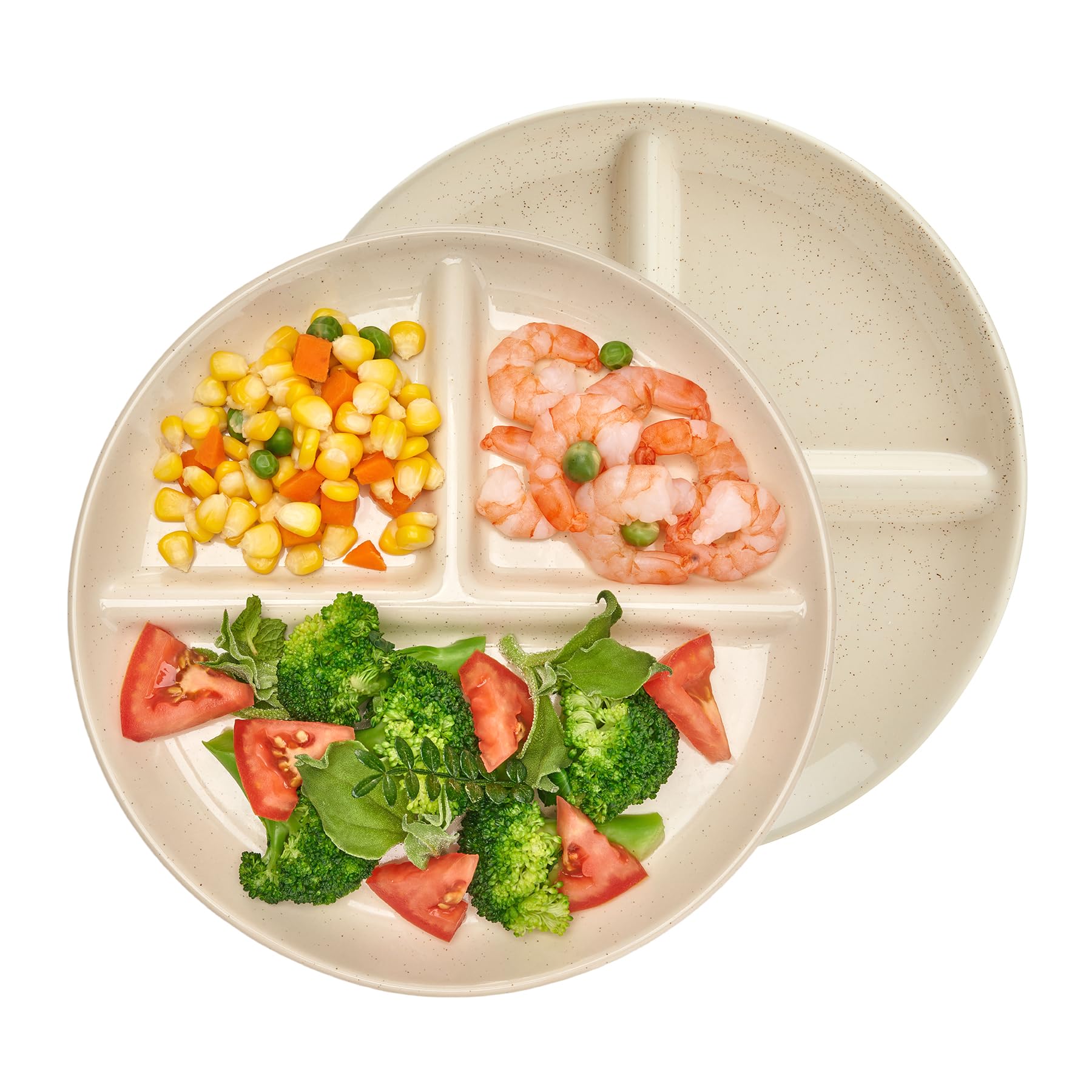 Snapklik.com : Sweese Set Of 2 Porcelain Divided Dinner Plates