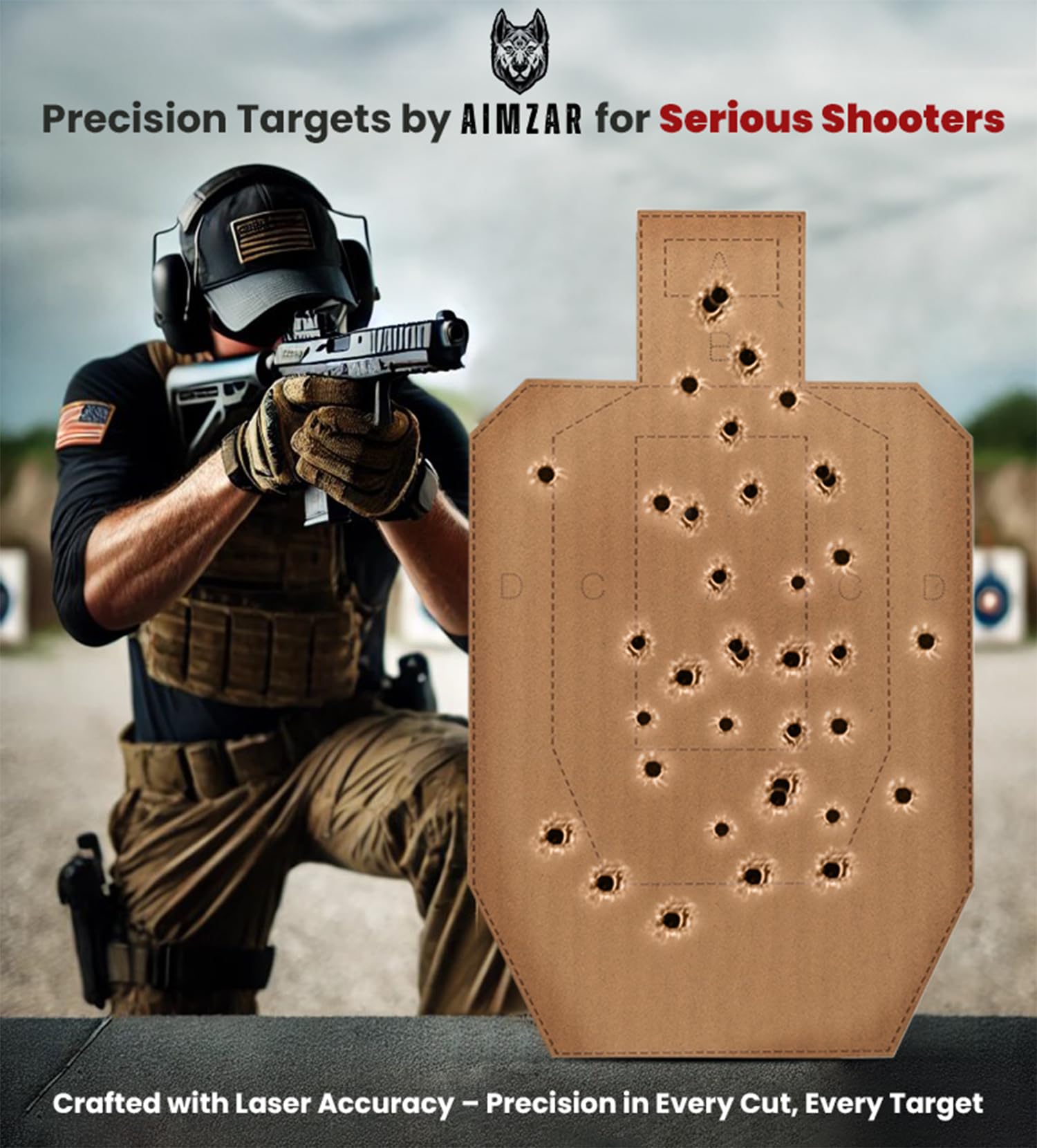 Snapklik.com : 30x18in Cardboard Torso Shooting Targets Durable ...