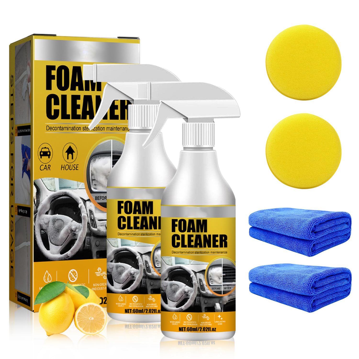 Amazon.com: Birunwer Multi-Purpose Foam Cleaner, Rayhong Foam Cleaner ...