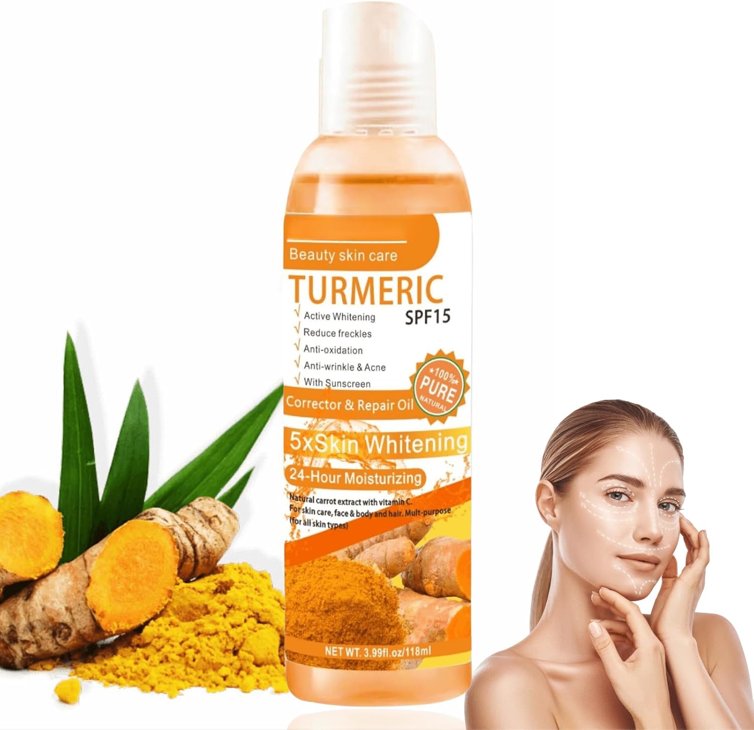 Turmeric Oil,Turmeric Face Serum,Dark Spot Correcting Glow Serum ...