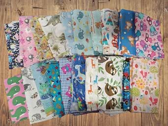 Amazon.com: 10 Fat Quarters - Assorted Children's Flannel Fat Quarter ...