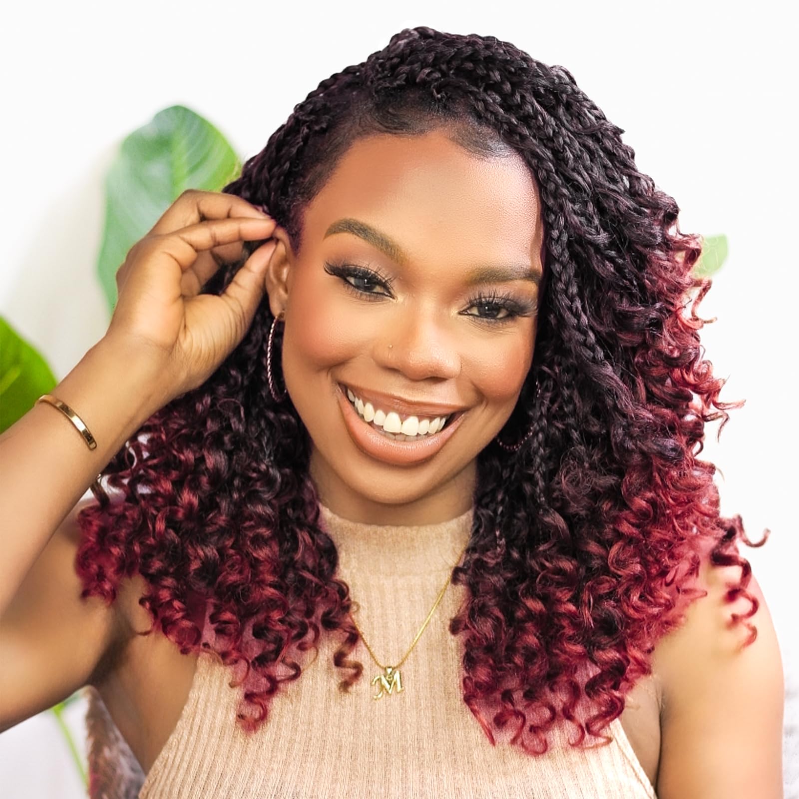 Amazon.com : Fulcrum Goddess Box Braids Crochet Hair 12 Inch, 9 Packs ...