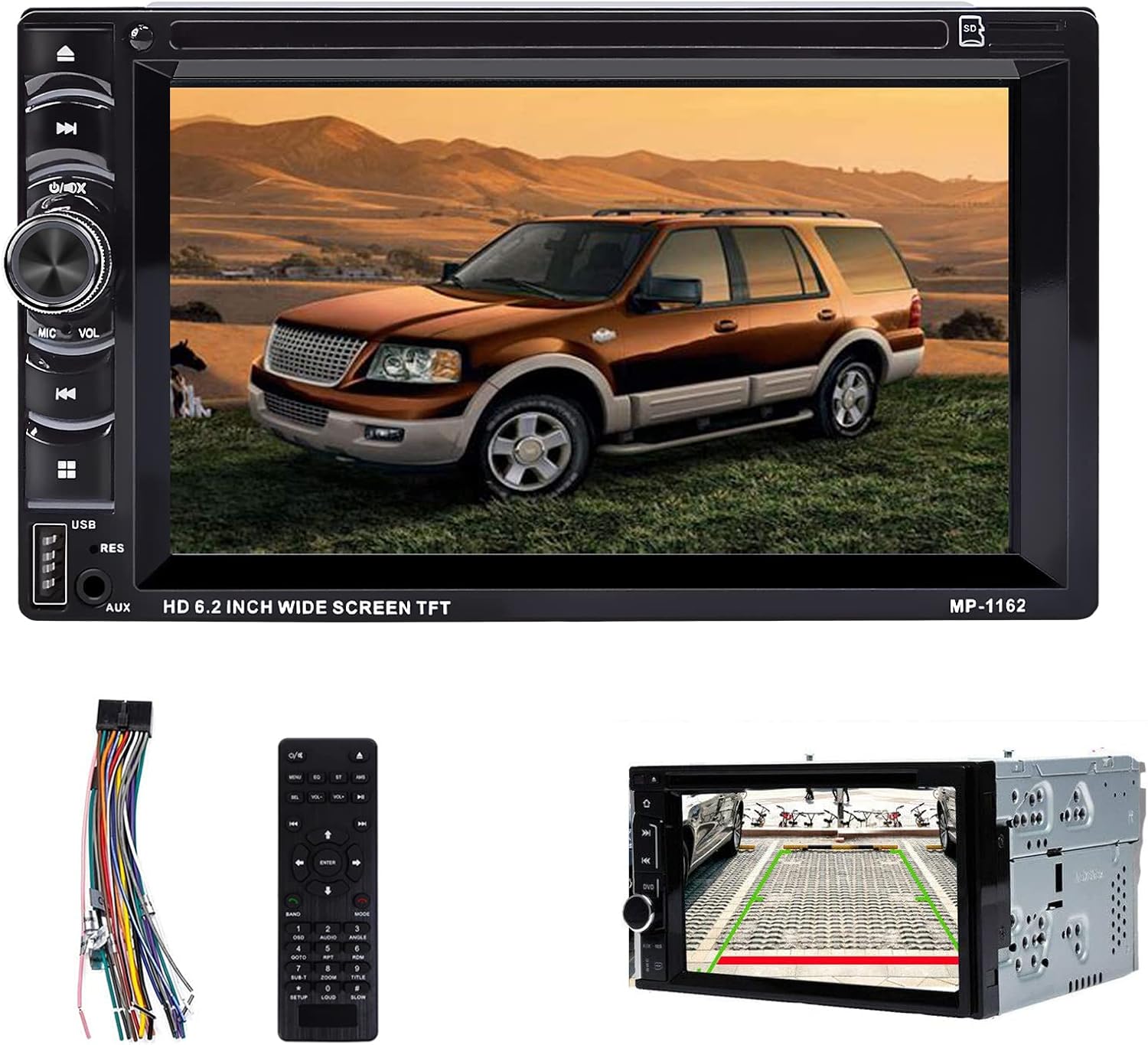 Amazon.com: 6.2” Touch Screen Car Radio Stereo Double 2Din in Dash for ...