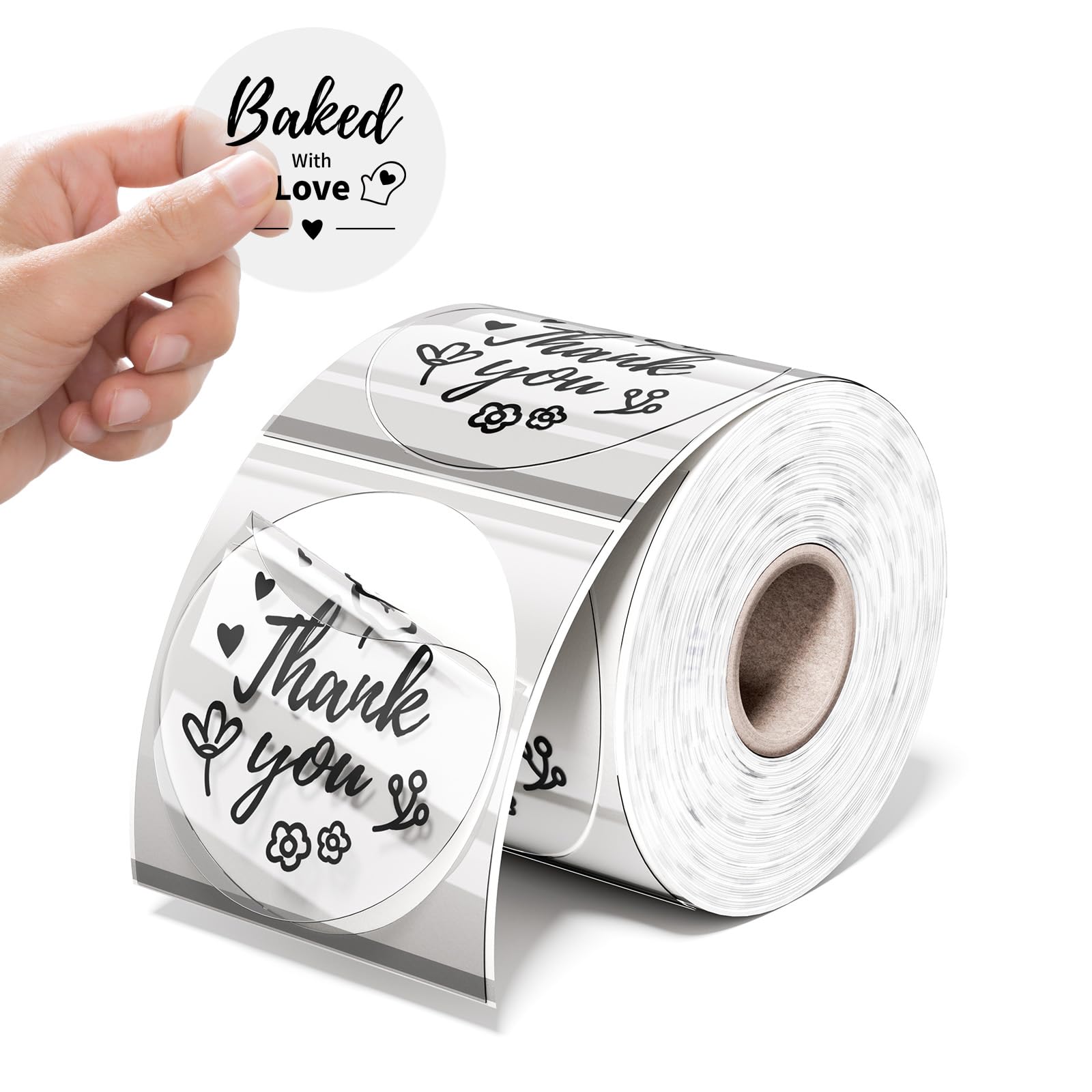 Amazon.com: Phomemo 2" Transparent Round Label Roll for D520BT 249WiFi ...